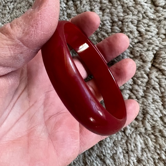 Vintage | Jewelry | Vintage As He 95s Lipstick Red Bakelite Bangle ...